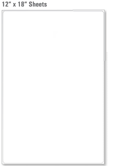 12" x 18" Full Sheet Satin 7 Mil Removable 250 Sheets – JRA Sign Supplies